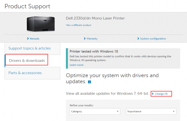Dell 2330d and 2330dn Mono Laser Printer Driver Update - Driver Easy