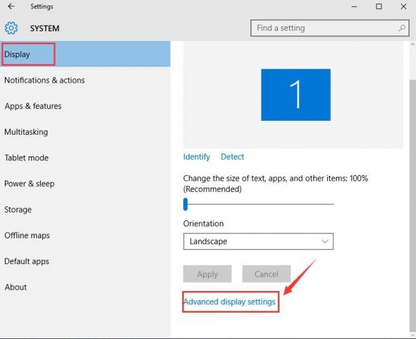 Advanced Display Settings Driver Easy