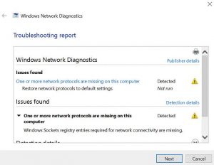 Fix: One or more network protocols are missing on this computer error on Windows 10 - Driver Easy