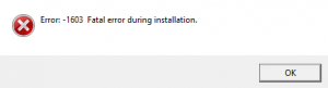 Error 1603: Fatal Error During Installation [FIXED] - Driver Easy