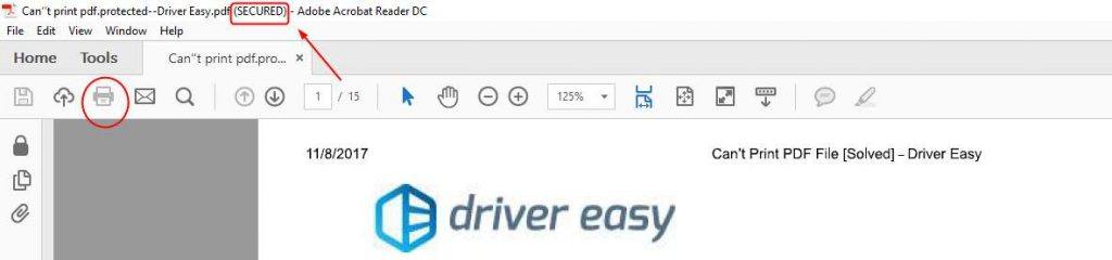 How To Print Secured PDF Free Easy Fast Driver Easy