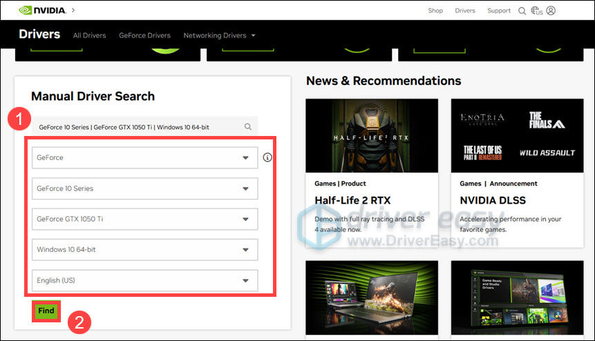 How to Roll back NVIDIA Drivers in Windows 11 & 10 - Driver Easy