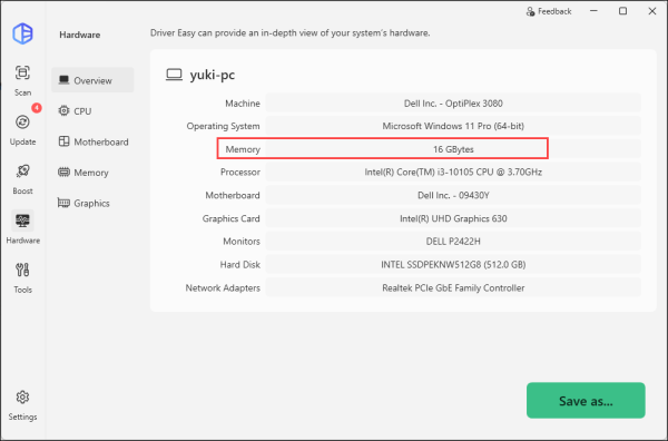 How to Check RAM on Windows 11, 10 | Quickly & Easily. - Driver Easy