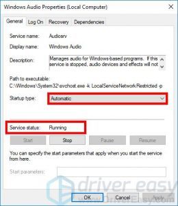 One or more audio service isn't running [Solved] - Driver Easy