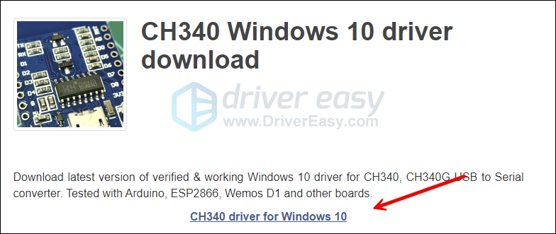 CH340G Driver Download and Update on Windows 11/10/8/7 - Driver Easy