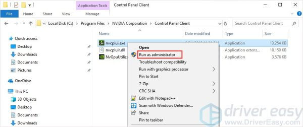 [Solved] NVIDIA Control Panel Access Denied - Driver Easy