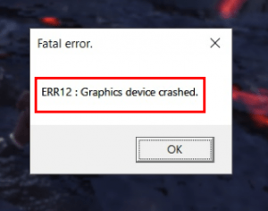 [Solved] Err12 Graphics Device Crashed Monster Hunter World - Driver Easy