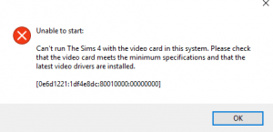 [SOLVED] The Sims 4 Video Card Error - Driver Easy