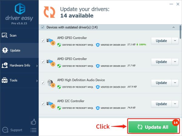 Auto update - Driver Easy
