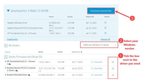 HP Thunderbolt Dock G2 Drivers (120W/230W) Download - Driver Easy