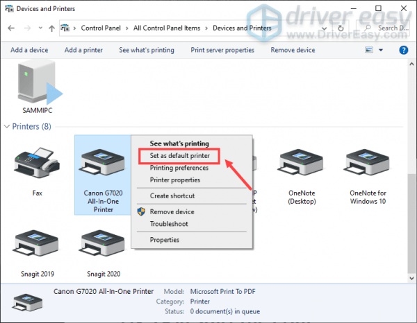 5 Easy Ways to Fix Canon Printer Won't Print in Windows 10/11 - Driver Easy