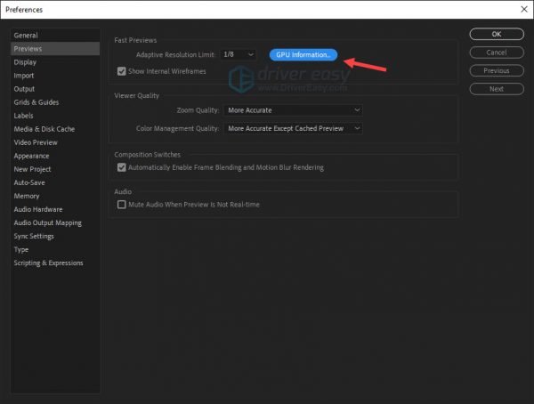 [SOLVED] After Effects crashes on Windows 11 & 10 - Driver Easy