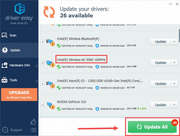 [SOLVED] Intel Wireless-AC 9560 Not Working (Code 10) - Driver Easy