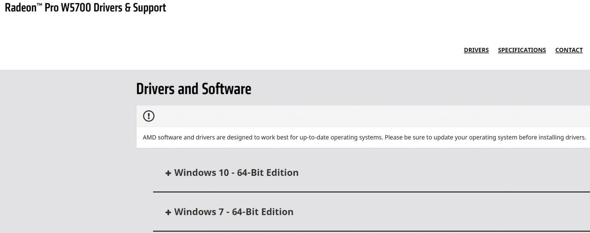 Download latest AMD Radeon Pro W5700 driver - Windows 11, 10 & 7 ...