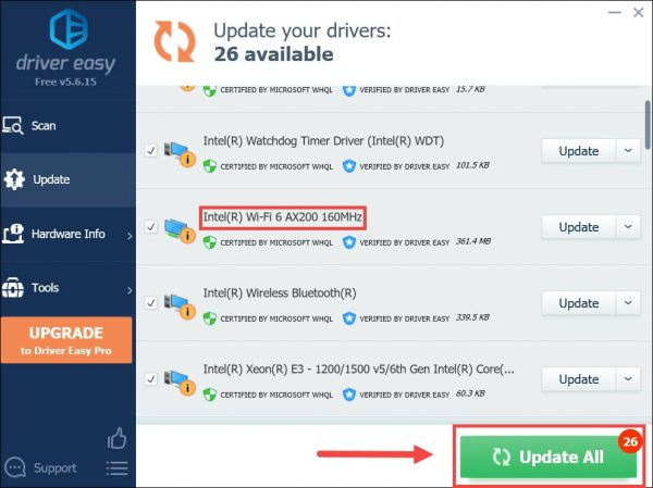 Download & Update Intel Wi-Fi 6 AX200 Drivers - Windows 11/10 - Driver Easy
