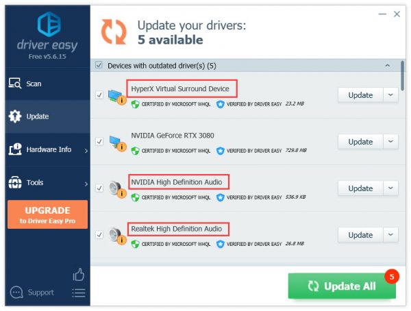 How to Update Drivers for Your HyperX Headsets - Driver Easy