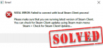 [SOLVED] Steam Fatal Error: Failed to Connect with Local Steam Client ...