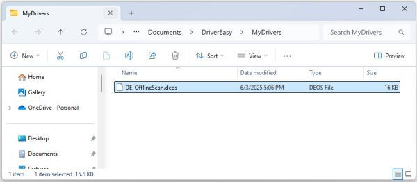 Offline Scan - Driver Easy