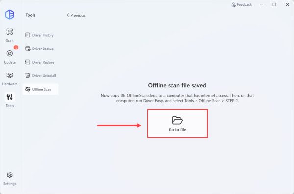 Offline Scan - Driver Easy