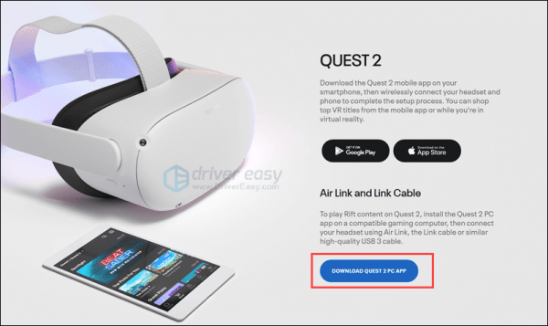 How To Connect Oculus Quest 2 To PC - Driver Easy