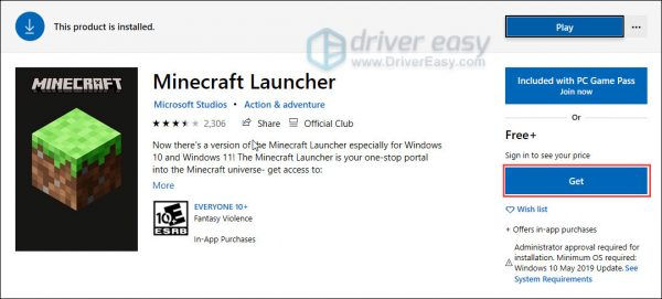 [Fixed] Minecraft Launcher Error 0x803f8001 in Windows 11/10 - Driver Easy