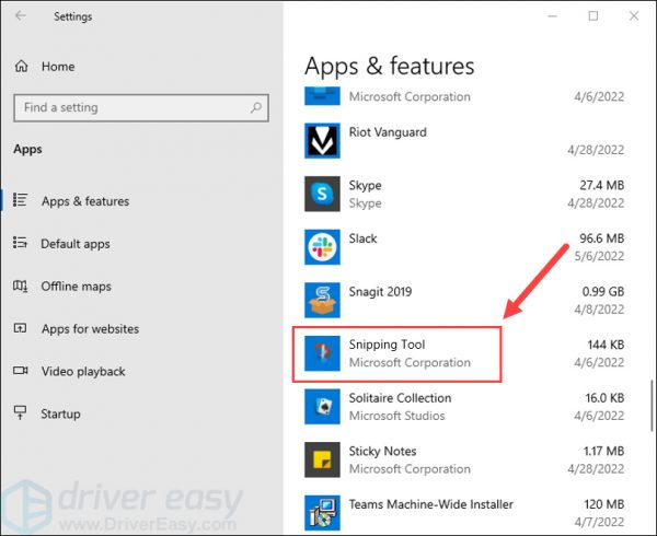 Snipping Tool Not Working on Windows 10/11? Try These Fixes! - Driver Easy