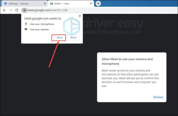 [SOLVED] How to Fix Google Meet Camera Not Working - Driver Easy
