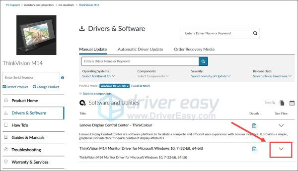 Lenovo Monitor Driver Download & Update - Driver Easy