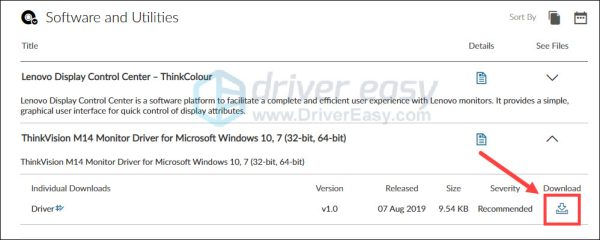 Lenovo Monitor Driver Download & Update - Driver Easy