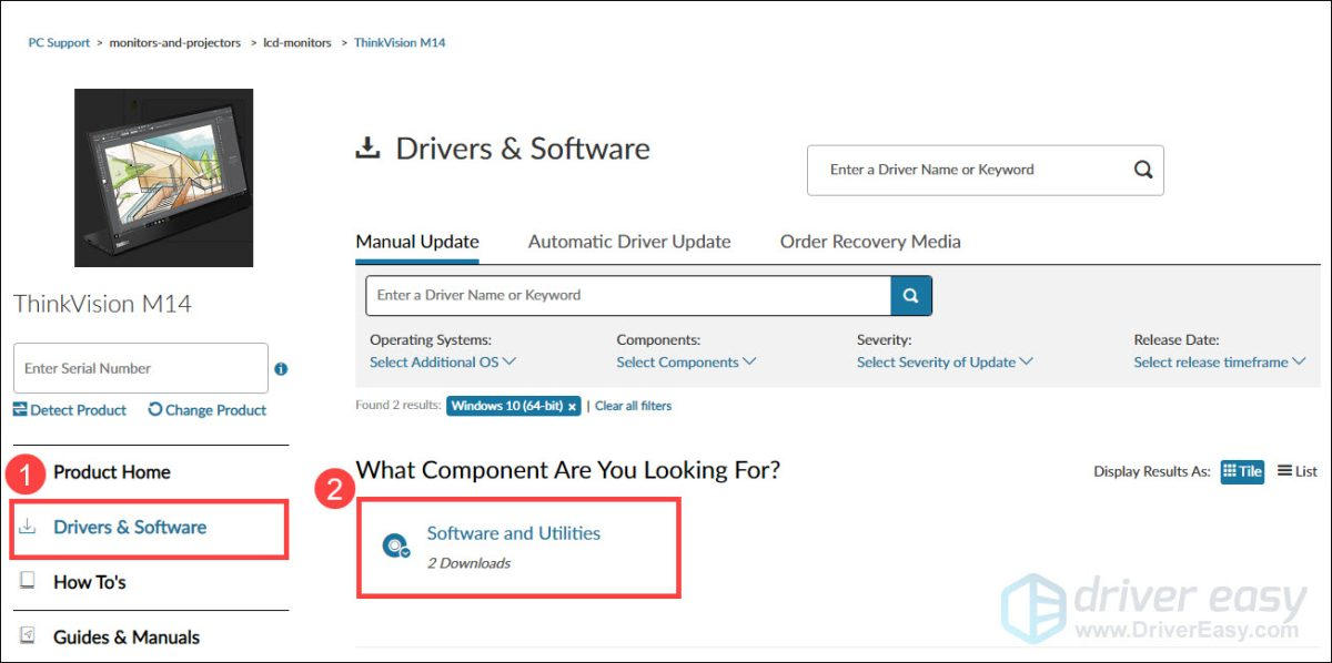 Lenovo Monitor Driver Download & Update - Driver Easy