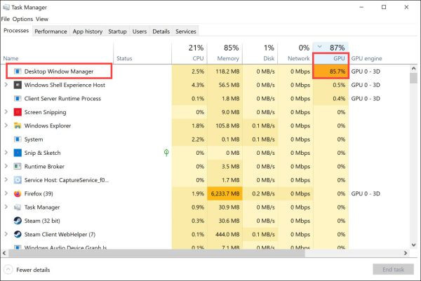 [SOLVED] Desktop Window Manager High GPU Usage in Windows 10/11 - Driver Easy