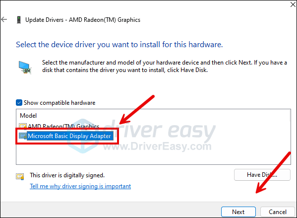 Black Screen After Installing Graphics Card Driver - Driver Easy
