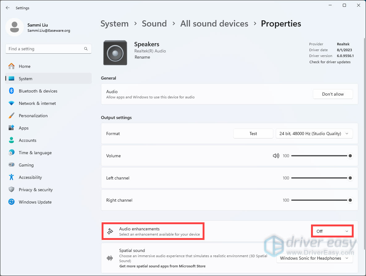 How to Fix Audio Keeps Cutting out Windows 11 - Driver Easy