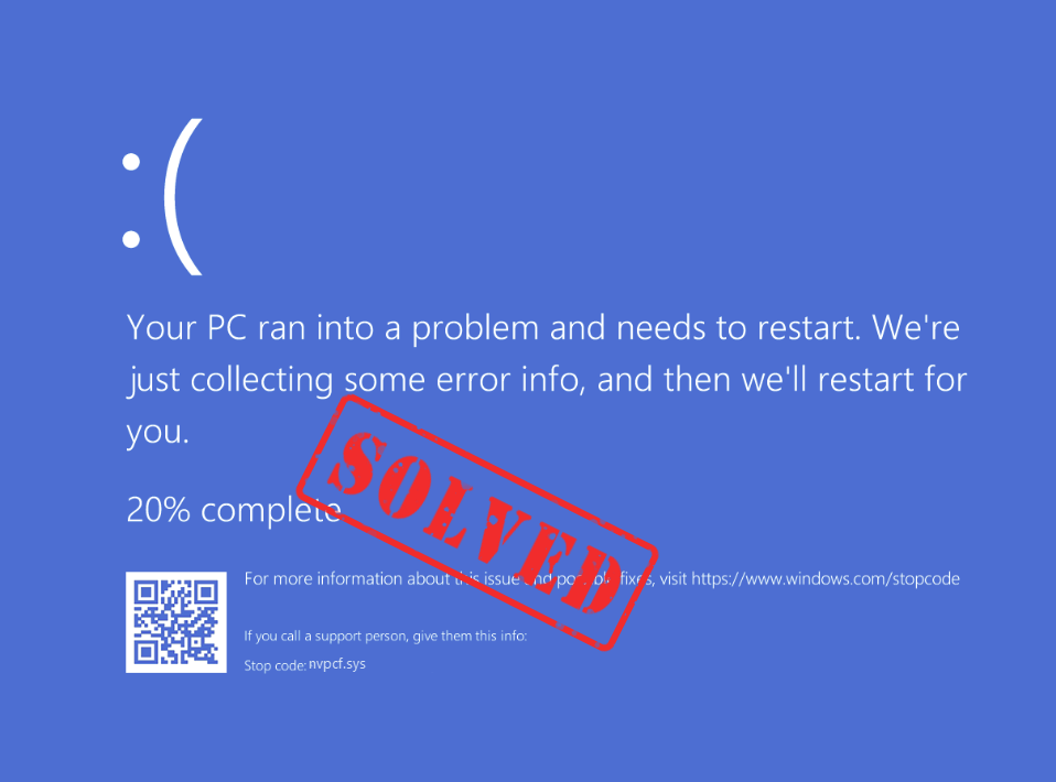 How to fix nvpcf.sys Blue Screen of Death Error - Driver Easy