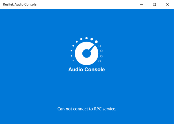 [SOLVED] Realtek Audio Console Cannot connect to RPC service - Driver Easy