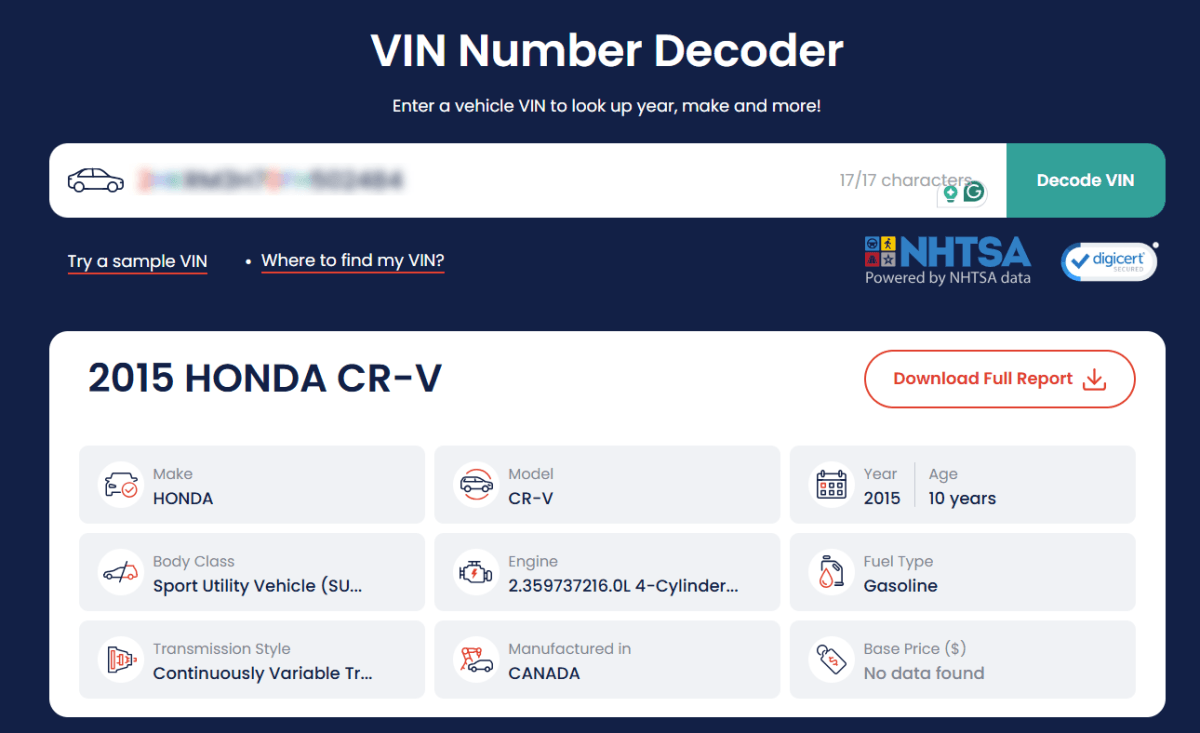 5 Ways To Check Car History For Free - Driver Easy