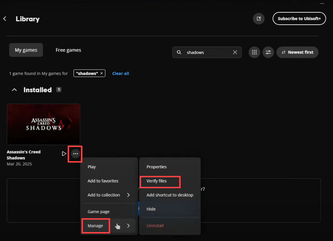 [SOLVED] Assassin's Creed Shadows Keeps Crashing PC or Not Launching ...
