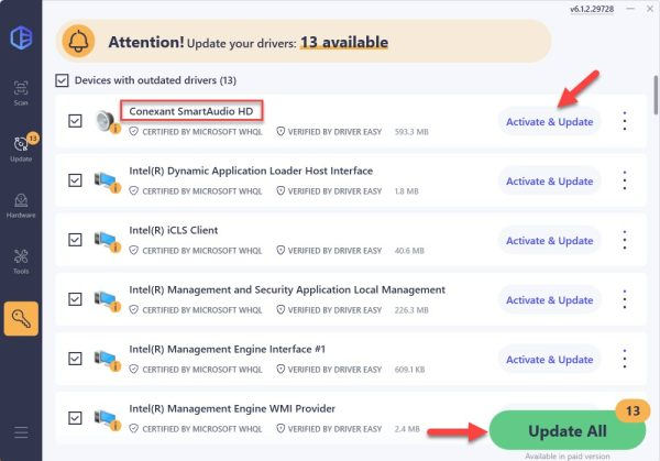How to fix "A Conexant audio device cannot be found" - Driver Easy