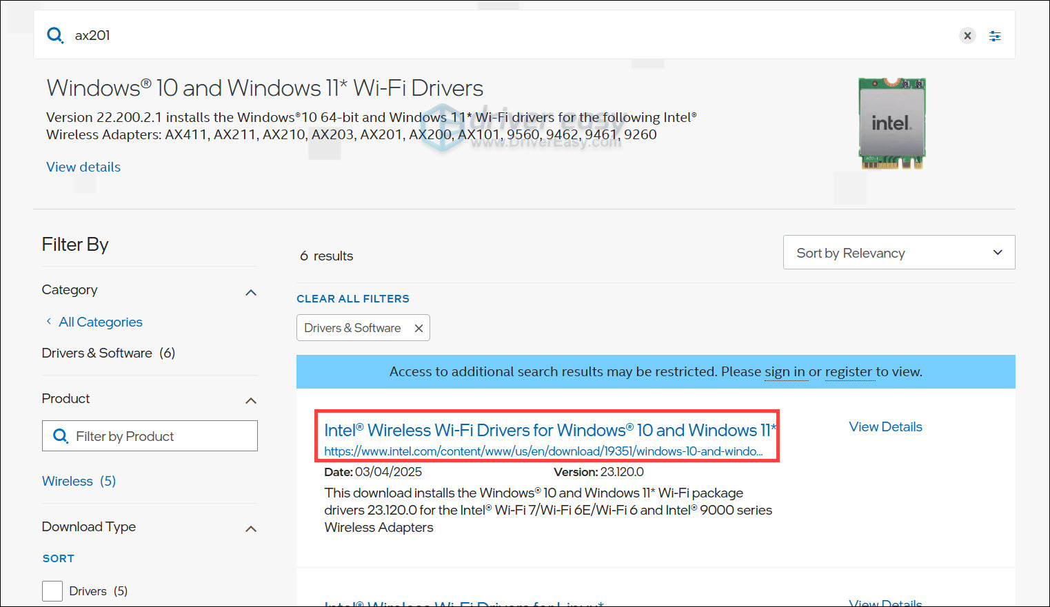 [SOLVED] Intel Wi-Fi 6 AX201 Not Working - Driver Easy