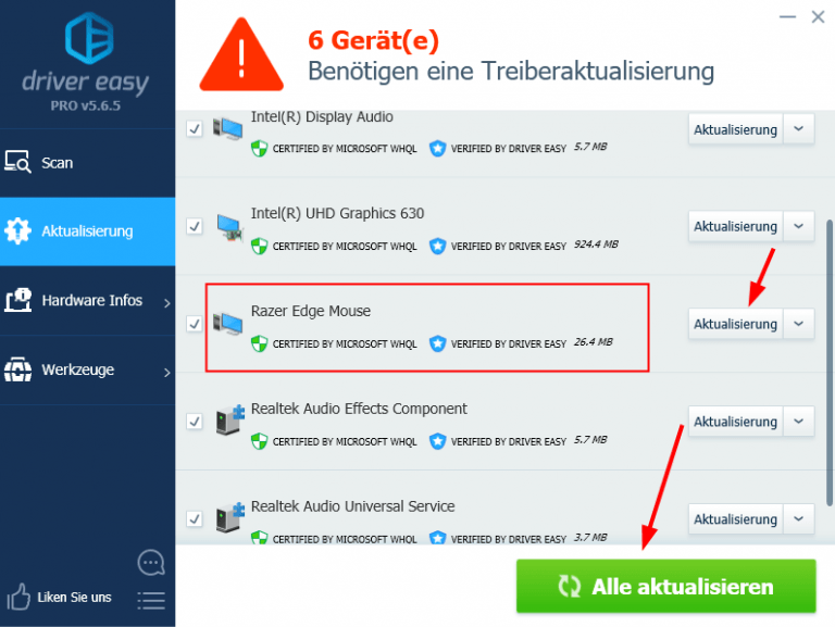 Razer Maus Treiber Download und Update unter Windows - Driver Easy German