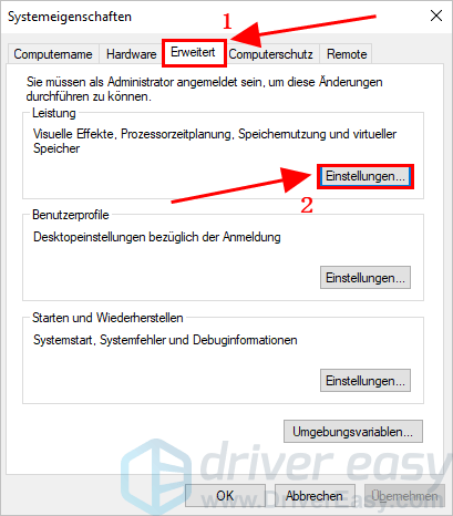 Wie behebt man 0xc0000005 Fehler unter Windows - Driver Easy Deutschland