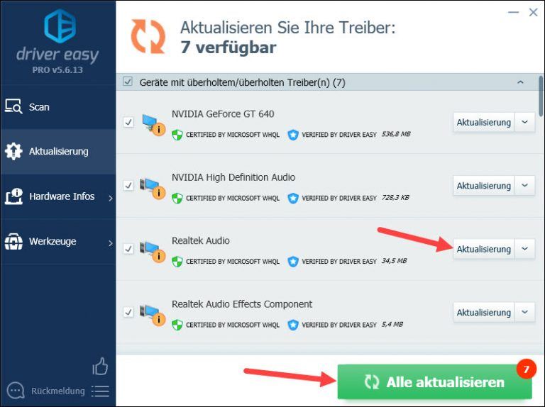 ASUS Realtek Audio Treiber Download | Windows 10/8/7 - Driver Easy German