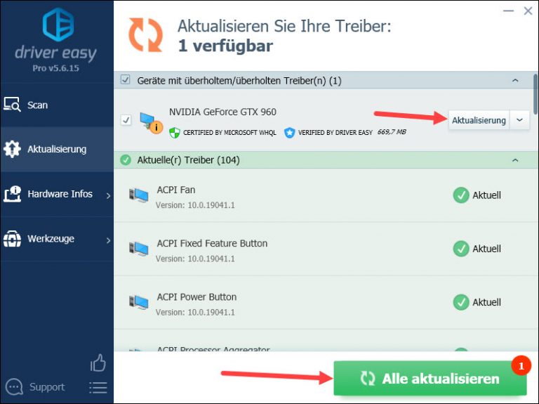 NVIDIA GeForce GTX 960 Treiber | Download für Windows - Driver Easy German