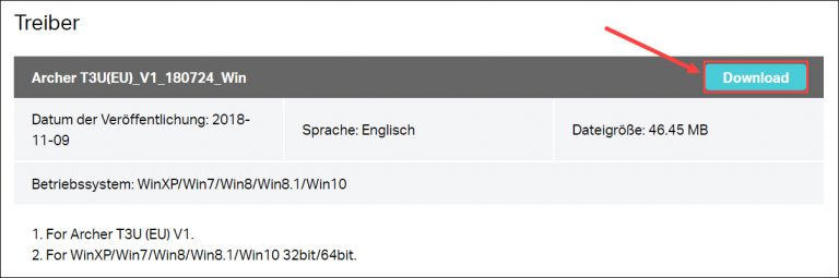 TP-Link AC1300 Treiber | Download für Windows - Driver Easy German