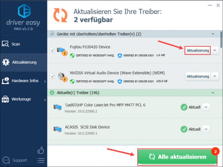 Fujitsu Treiber | Download & Update für Windows - Driver Easy German