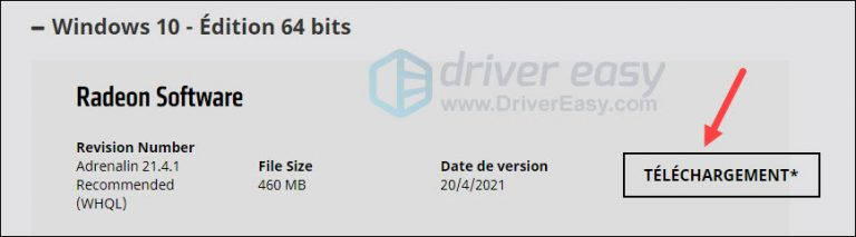 [Guide] Télécharger AMD RX 580 Pilote sur PC - Driver Easy France