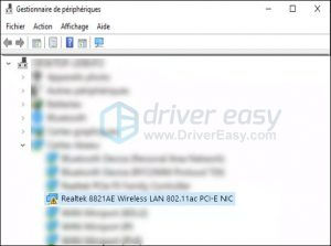 Télécharger Realtek 8821AE Wireless LAN 802.11ac PCI-E NIC pilote ...